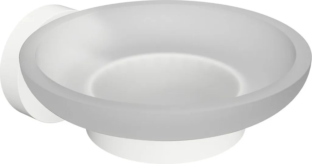 Sapho Sapho, X-ROUND WHITE mýdlenka skleněná, bílá, XR803W