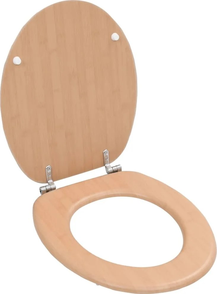 vidaXL WC sedátko 2 ks s víky MDF motiv bambusu [276995]