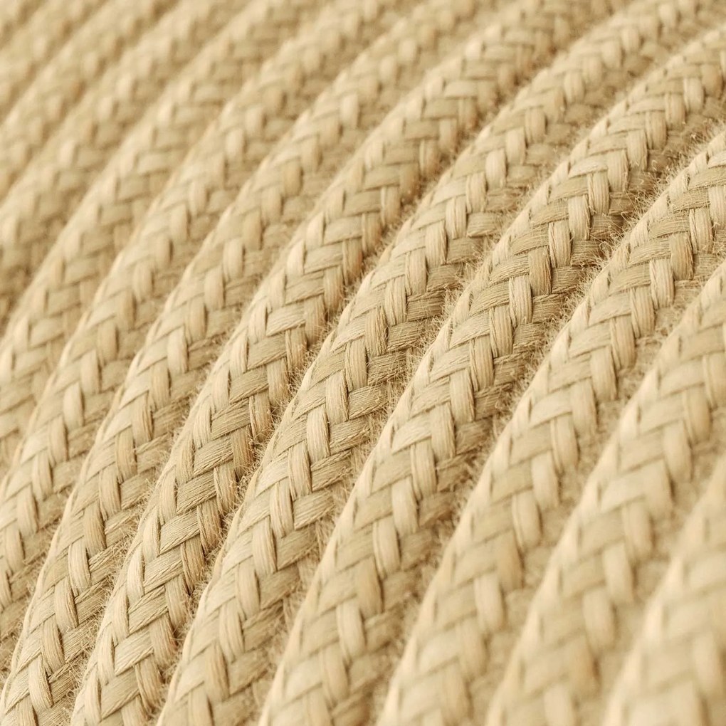 creative cables Závěsné světlo s textilním kabelem a dřevěnou úpravou Barva: Neutrální
