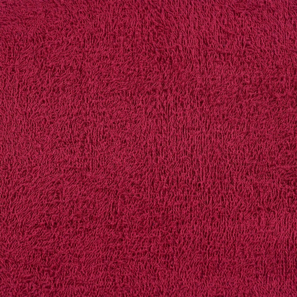 Saunové osušky FROGN 2 ks bordó 80x200 cm 360 g/m² 136743