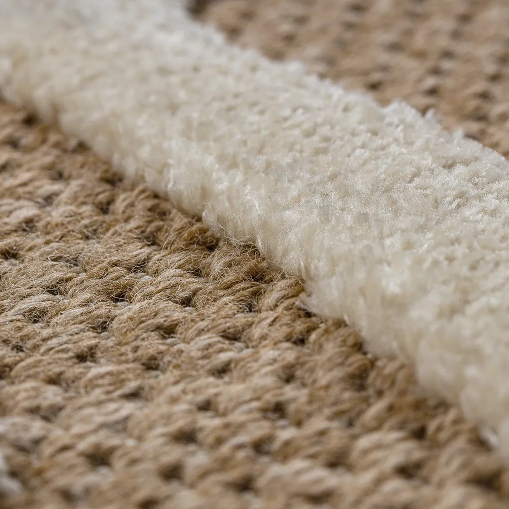 Dywany Łuszczów, Kusový koberec Spark 0711A beige/cream, 140x190, béžová, chodba / předsíň