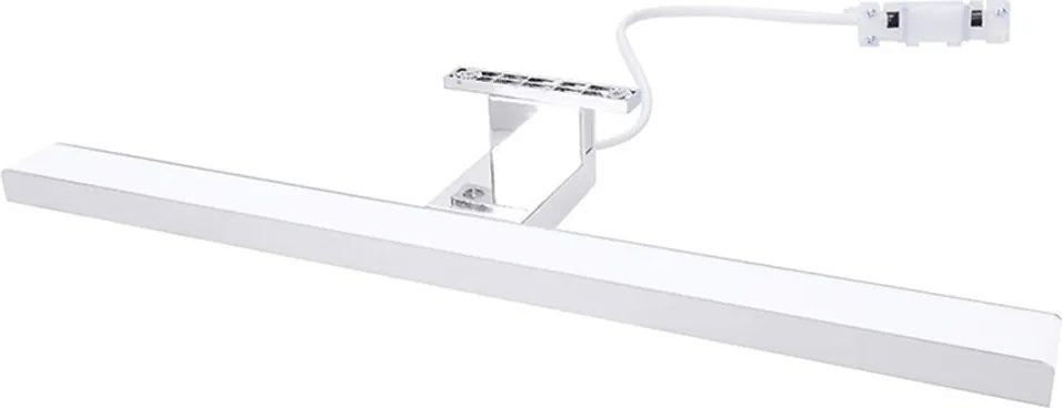 Mereo, Mereo Led koupelnové osvětlení nad zrcadlo, stříbrné, 60 cm, 12 W, 780 lm, 4000 K, IP44, 230 V, MER-CN700G60