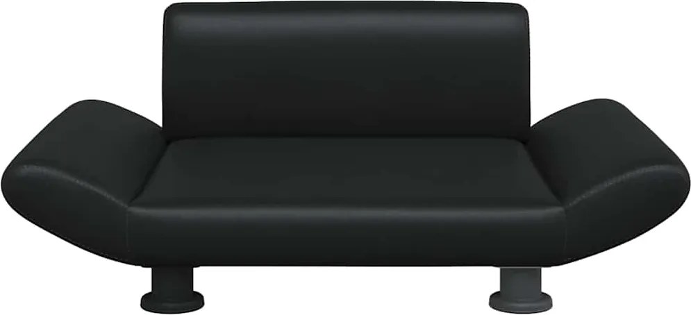 Pelíšek pro psy černý 70 x 45 x 28 cm umělá kůže 172001