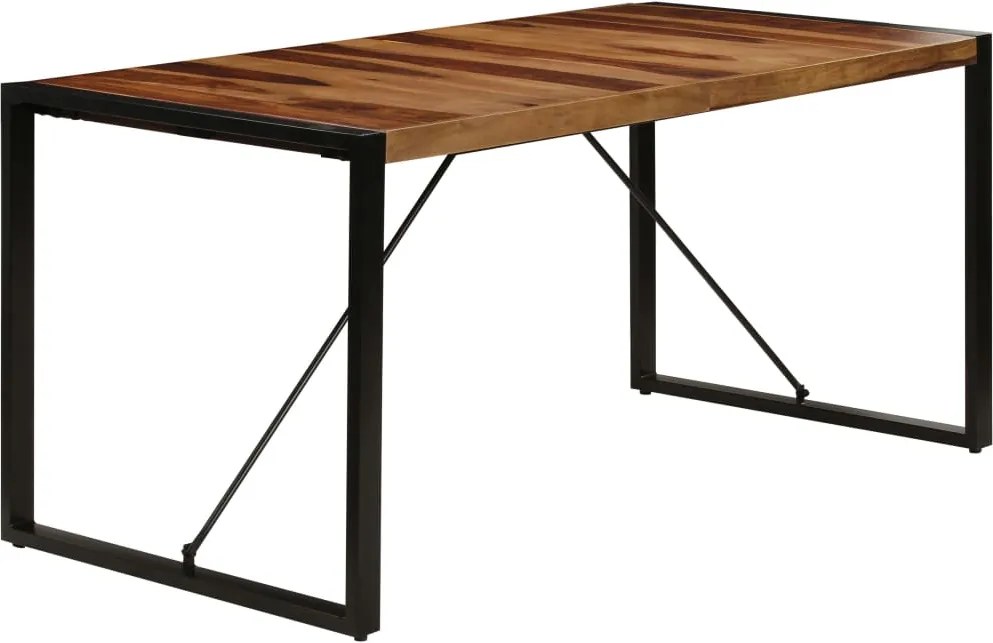 Jídelní stůl - masivní sheeshamové dřevo | 160x80x75 cm