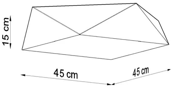 Sollux SL.0692 - Stropní svítidlo HEXA 3xE27/60W/230V bílá