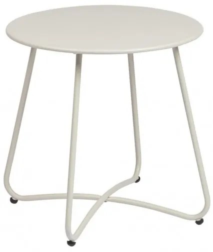 BIZZOTTO Kulatý konferenční stolek AUSTIN krémový ø45 cm