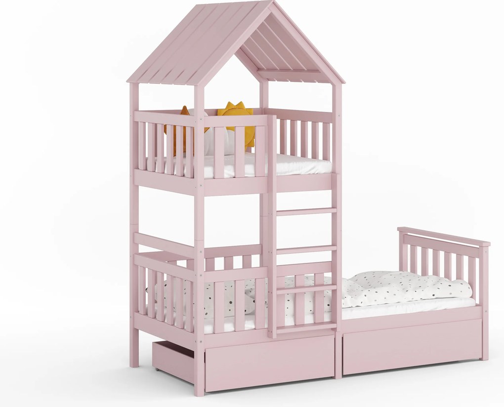 Rkids | Patrová postel Villo Růžová