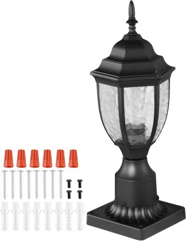 2 PC Soumrak do úsvitu Svítidlo na sloup venkovní lampy 390 mm Držák na sloup