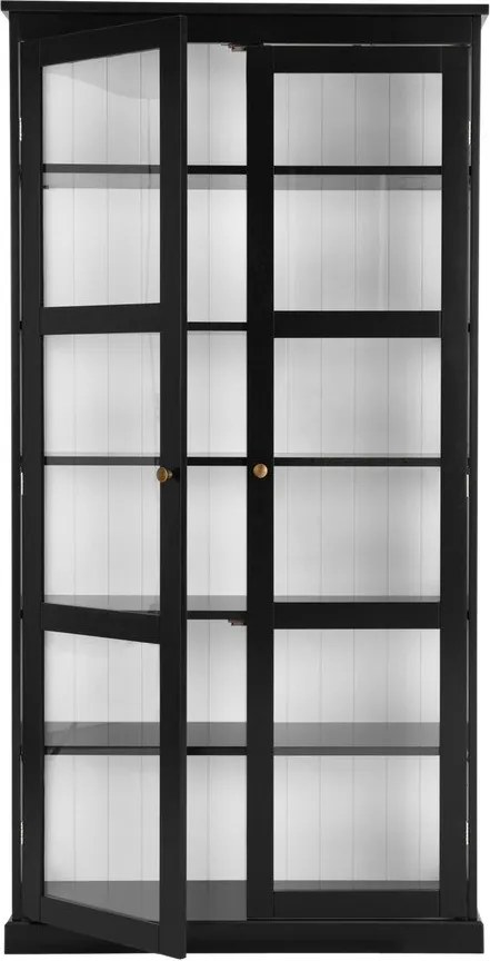 Černá vitrína z MDF 98x193x34 cm Wilma – Ellos Home