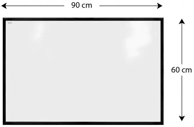 Magnetická tabule 90 x 60 ALLboards COLOR TM96BK