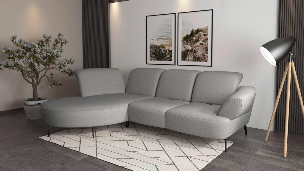 XXXLutz ROHOVÁ SEDAČKA, textil, světle šedá Sit & More - Sedací soupravy - 000144013222