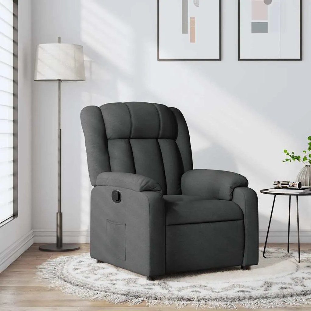 vidaXL Polohovací křeslo textil [373575] Barva: taupe