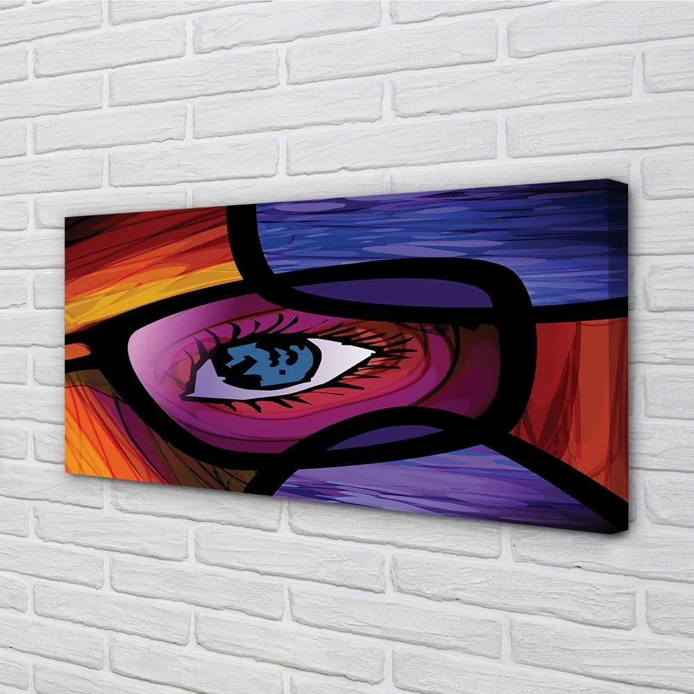 Obrazy na plátně eye image 100x50 cm