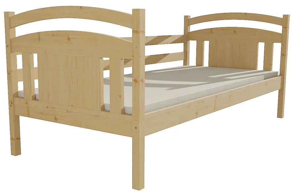 Vomaks Dětská postel DP 029 (netransparentní barva šedá, 80 x 200 cm, 2 kusy úložných prostor)