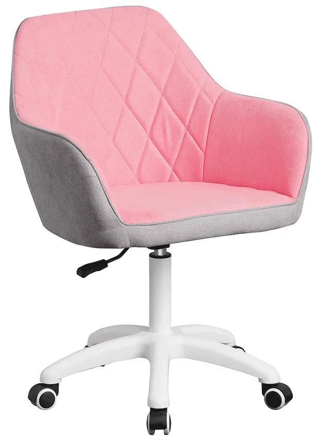 Kancelářská židle Senta (růžová + šedá). 1033936
