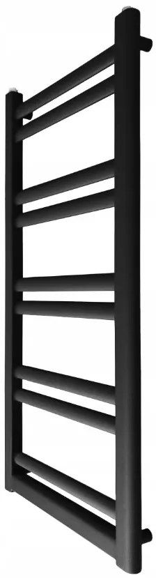 Regnis Retro, topné těleso 540x1450mm, 698W, černá matná, RETRO145/50/D500/BLACK