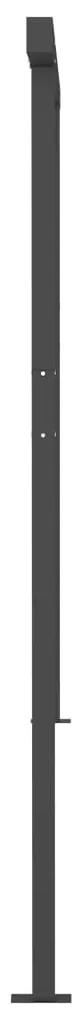 vidaXL Ručně zatahovací markýza s LED světlem 5 x 3,5 m [3070263] Barva: Modro-bílá
