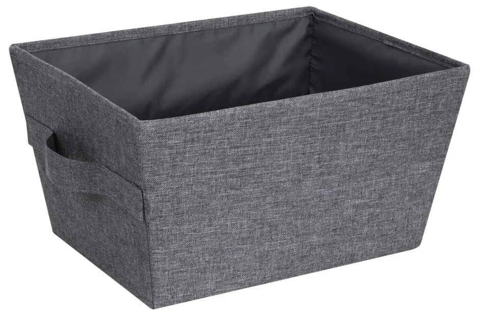 Šedý úložný koš Bigso Box of Sweden Tap, 26 x 19 cm