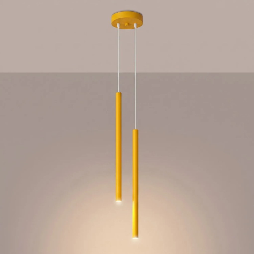 Sollux Lighting Závěsné svítidlo PASTELO 2 žluté