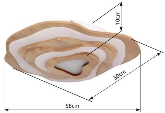 Globo 41768-40 - LED Stmívatelné stropní svítidlo JACKS LED/40W/230V + DO