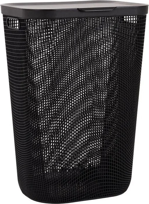 Koš na špinávé prádlo MY MESH antracit, 55 l