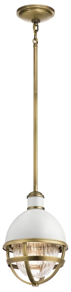 Elstead Retro lustr Kichler TOLLIS MP-NBR/mosaz/1xE27