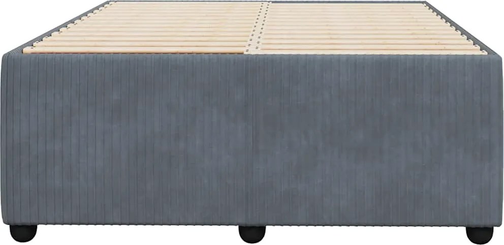 Rám postele bez matrace tmavě šedá 120 x 200 cm samet 3285001