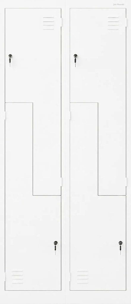 Šatní skříň typu L bílá, 800x1850x450 mm: JULIA