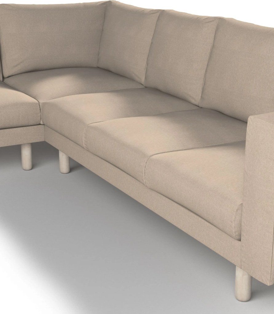 Potah na pohovku IKEA Norsborg rohová 5-místná barva béžová látka pletený vzor