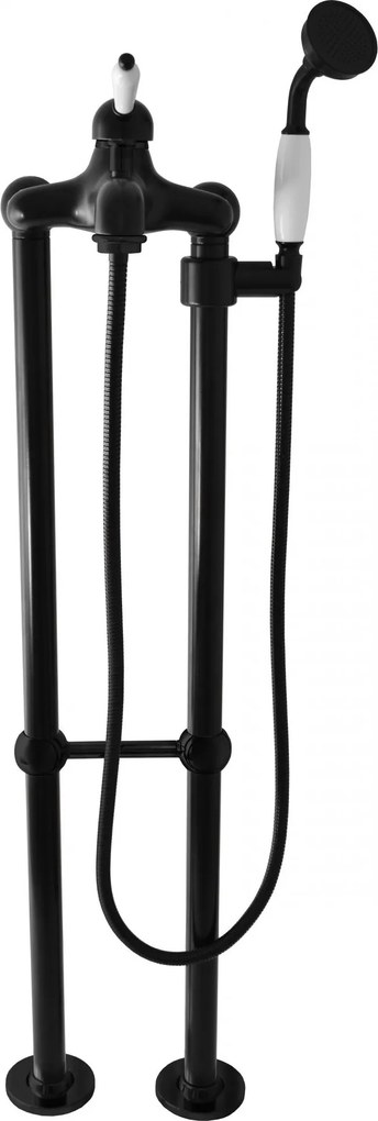 Slezák Rav Labe retro baterie vanová, volně stojící černá matná L550.5/2CMAT