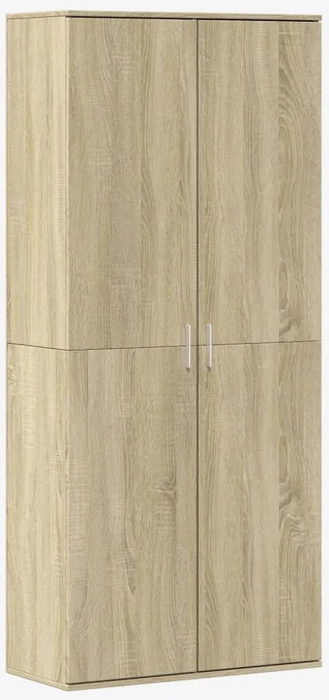 Skříň highboard dub sonoma 80 x 35 x 180 cm kompozitní dřevo 3276653