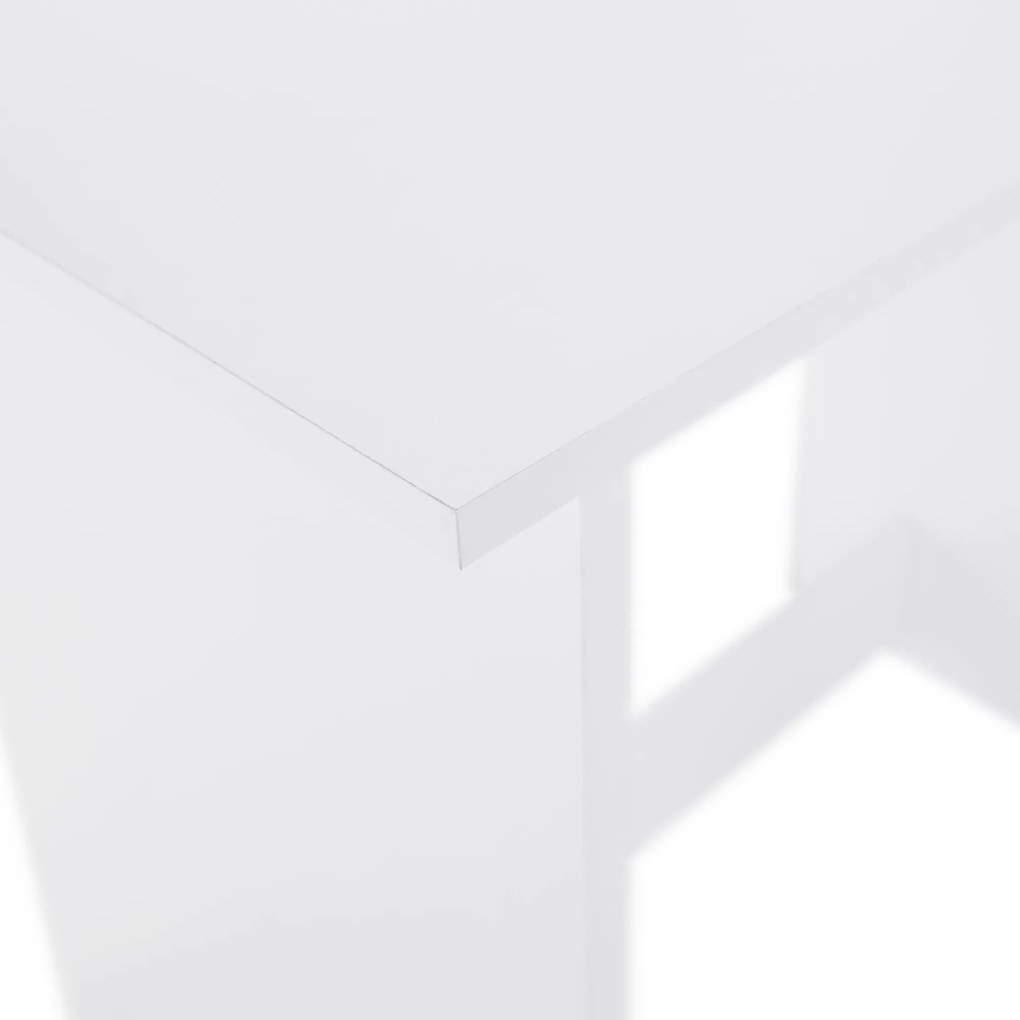 Univerzální PC stolek, bílá, SIRISS