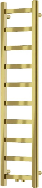 Mexen, koupelnový radiátor Mexen Bolt 1200 x 300 mm, 189 W, zlatý - W126-1200-300-00-50