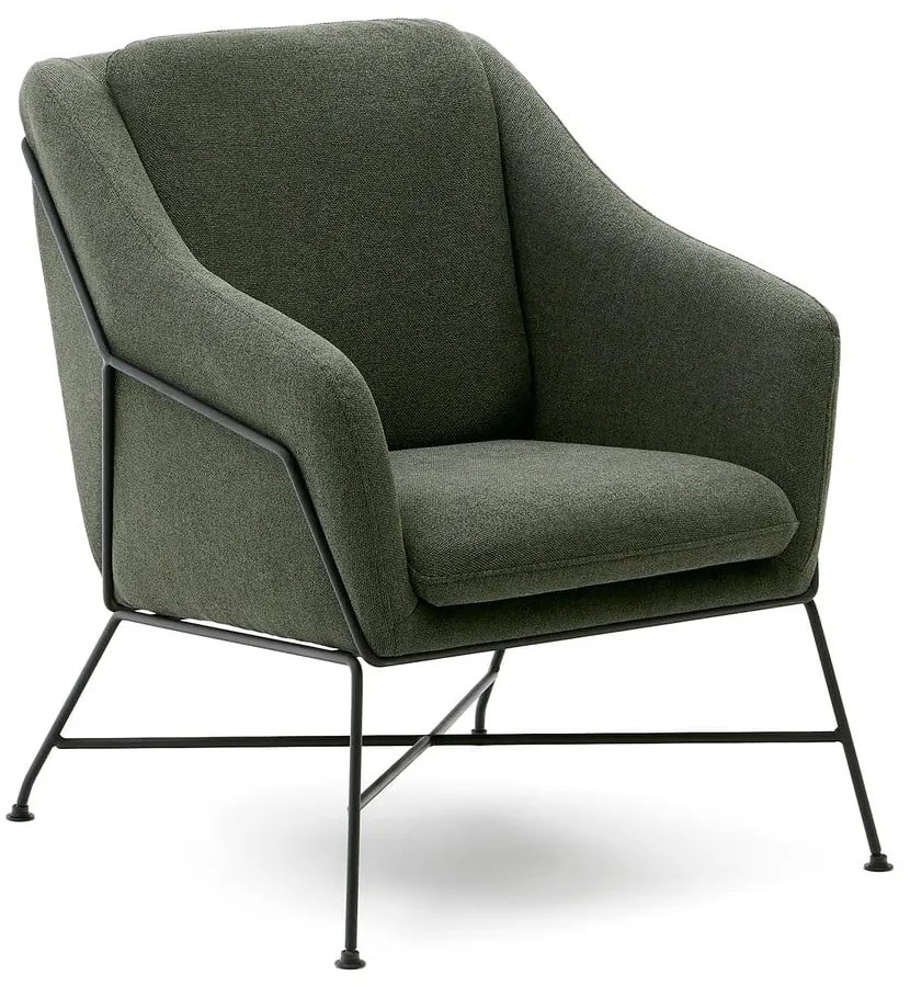 Zelené křeslo Brida – Kave Home