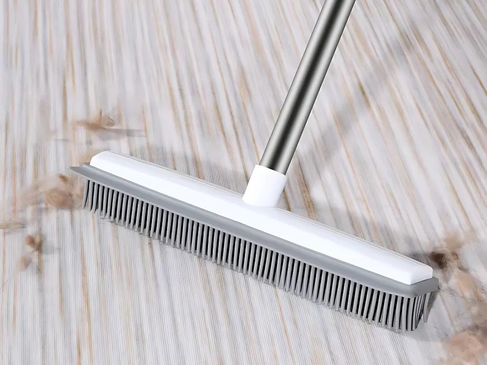 Verk Group Gumovo-silikonový smeták s kovovou rukojetí 120 cm