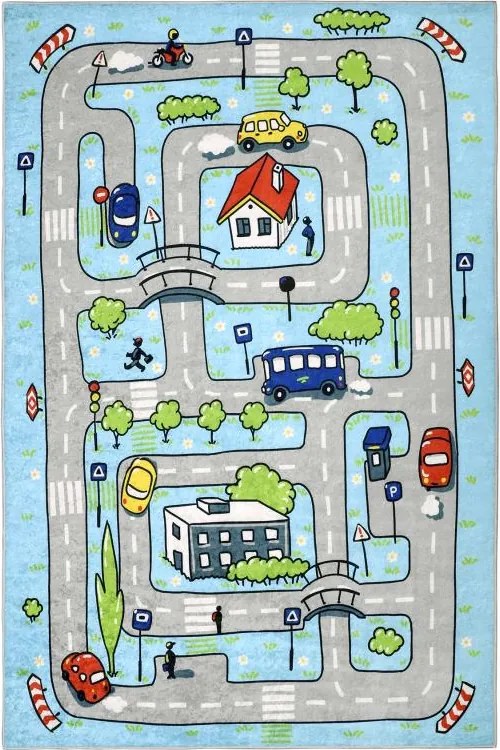 Bellatex Kobereček dětský Modrá,Šedá 100x150 cm