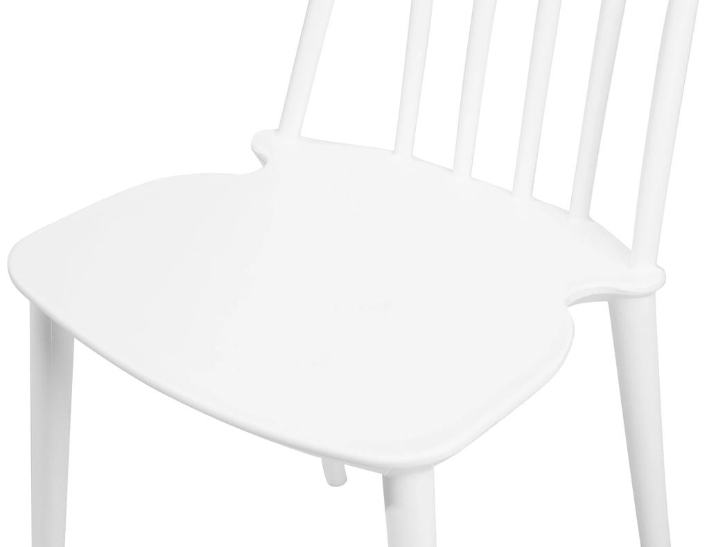 Set dvou bílých jídelních židlí VENTNOR Beliani