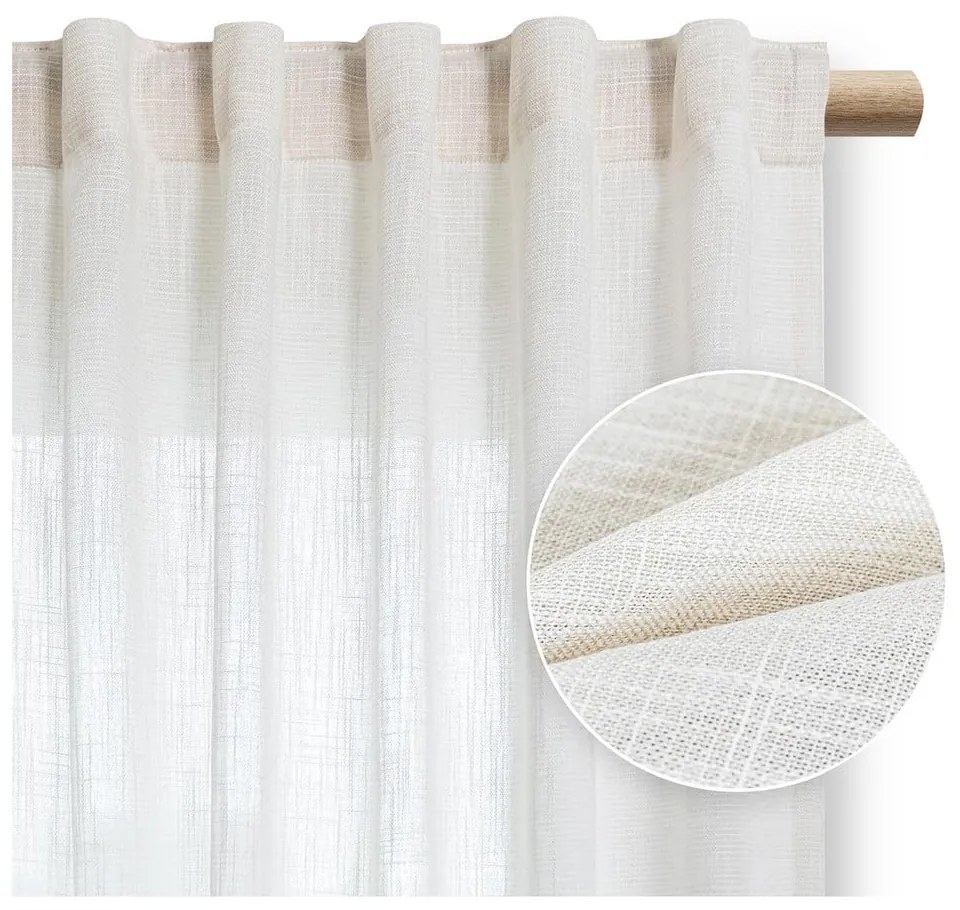 Krémový závěs 140x250 cm Valeta – Restilo