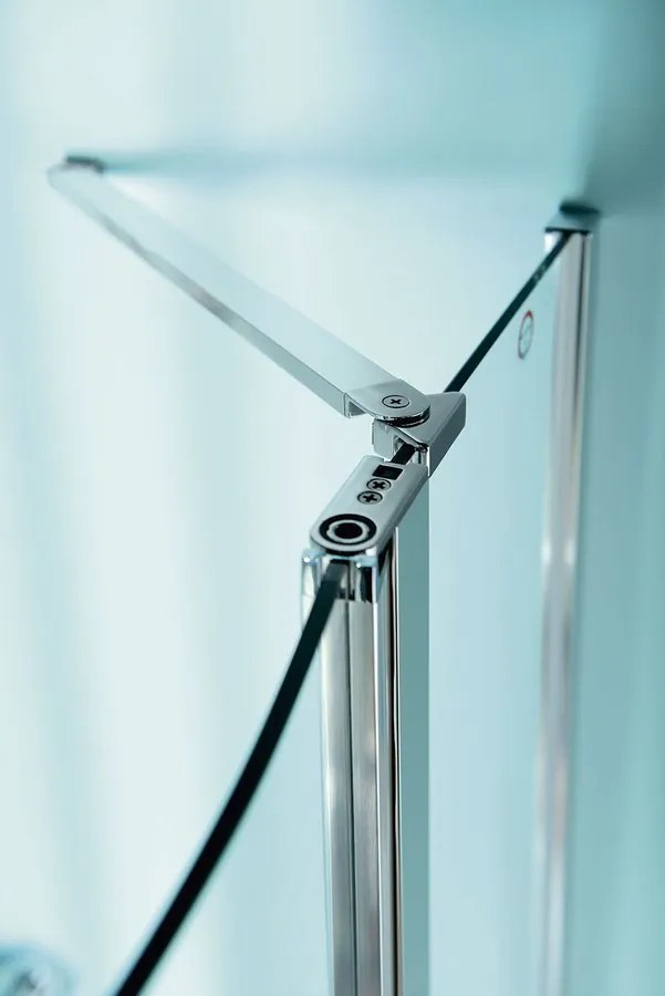 Polysan Polysan, ZOOM LINE čtvrtkruhová sprchová zástěna 900x900mm, čiré sklo, levá, ZL2615L