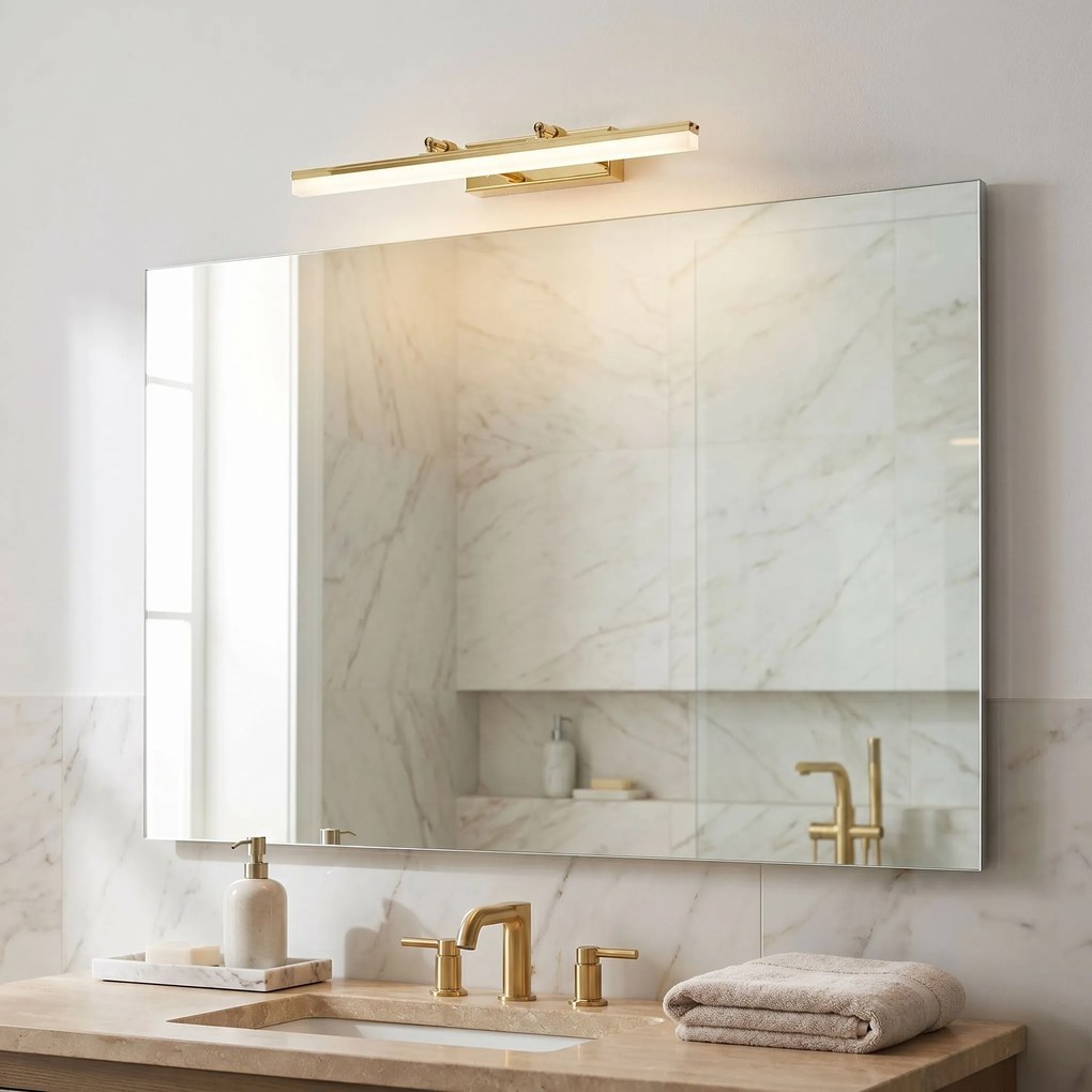 Toolight Rea, Koupelnové nástěnné LED svítidlo APP1873-1W 60cm GOLD, OSW-66028