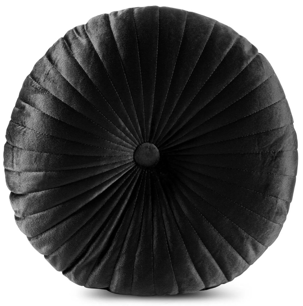 DEKORAČNÍ POLŠTÁŘ VELVET68 (FI) 40 CM ČERNÁ