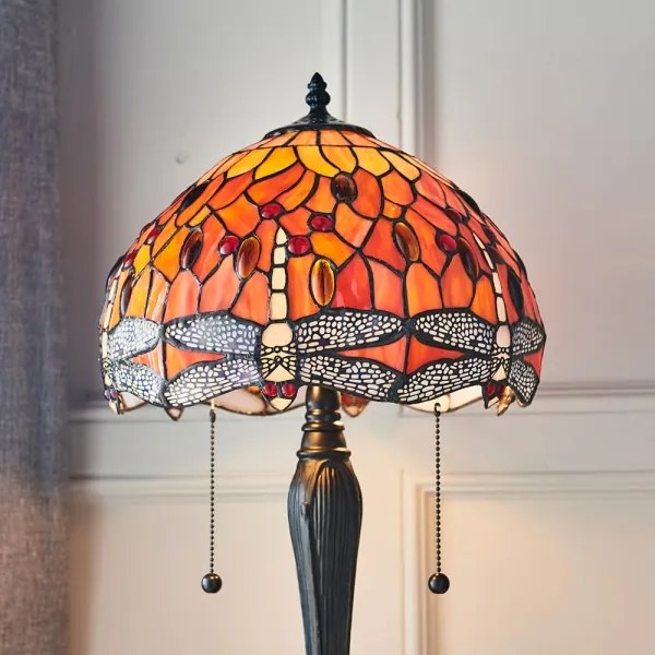 Endon 64092 - Stolní lampa Tiffany DRAGONFLY 2xE27/60W/230V pr. 30 cm