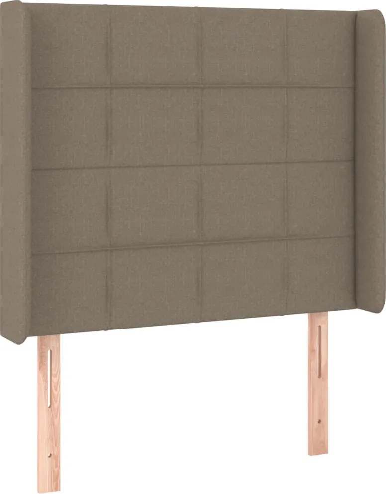 Box spring postel s matrací a LED taupe 80 x 200 cm textil 3138833