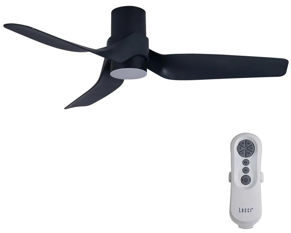 Lucci air Lucci air 213354 - LED Stmívatelný ventilátor NAUTICA 1xGX53/12W/230V černá + DO FAN00258
