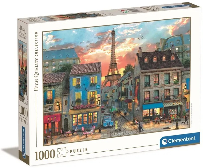 Clementoni - Puzzle 1000 Ulice v Paříži