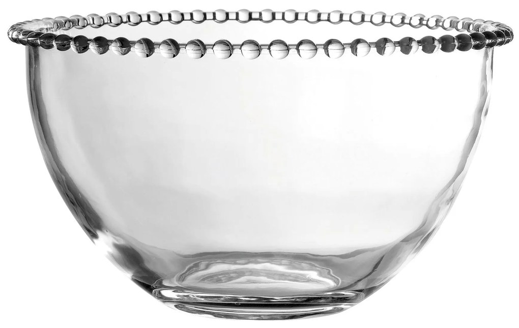 CÔTÉ TABLE Salátová miska Pearl Glass, čirá barva, sklo