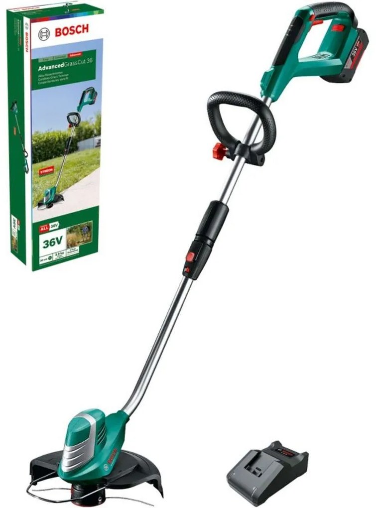 Bosch - 36V AKU strunová sekačka, záběr 30 cm, 1x aku 2,0 Ah Li-Ion, nabíječka 0600878N03