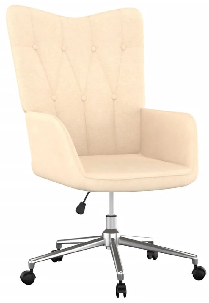 327635 vidaXL Relaxační židle krémová textil