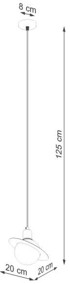 Sollux SL.1356 - Lustr na lanku HYPERION 1xG9/8W/230V bílá