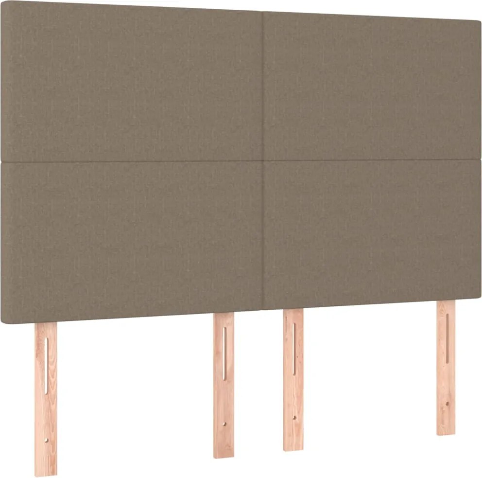Box spring postel s matrací taupe 140x200 cm textil 3136441